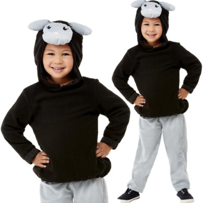 Toddler Black Sheep Costume Nursery Rhyme Fancy Dress Outfit Age 1-4 ...