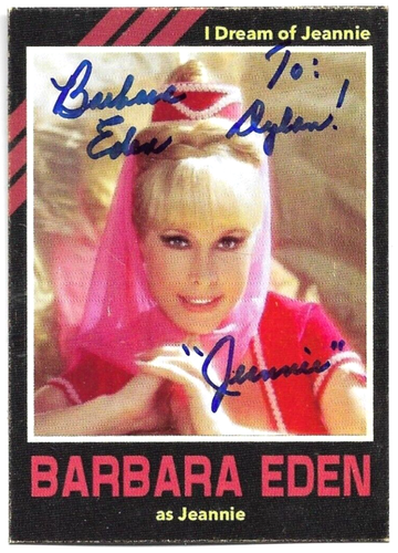 Autographed Barbara Eden HAND-SIGNED card LEGENDARY ACTRESS - I DREAM ...