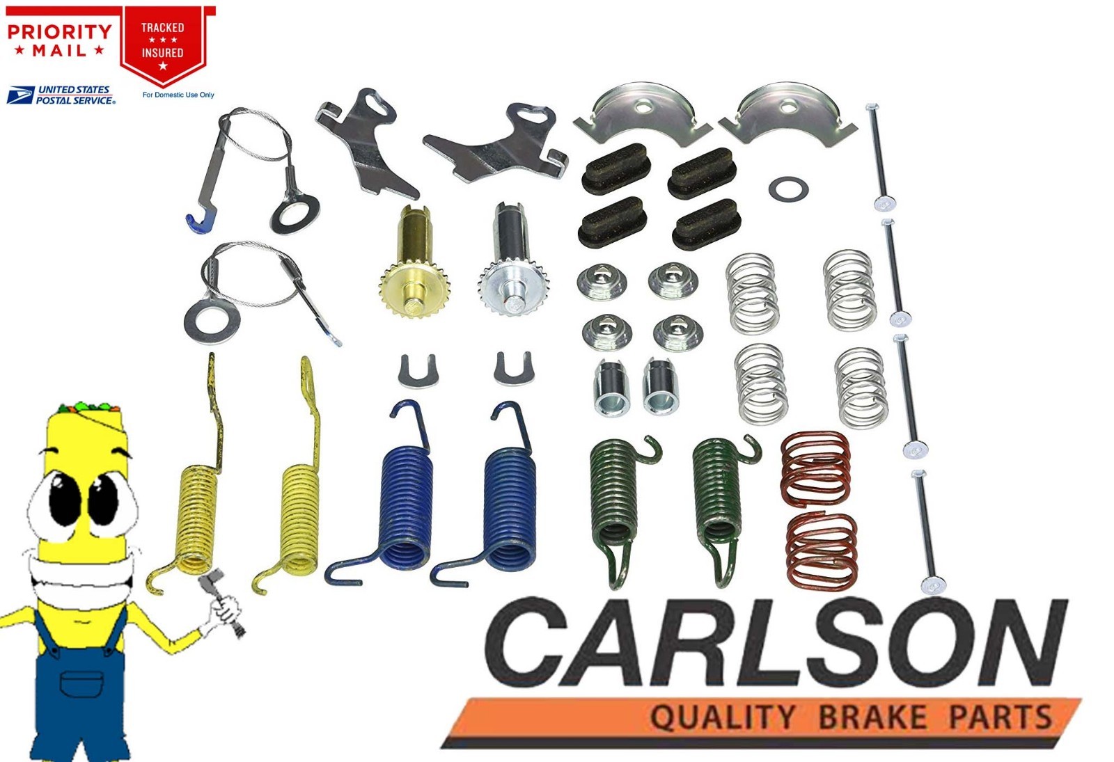 Complete Rear Brake Drum Hardware Kit for Ford Ranger 1990-1994 w/ 10 ...