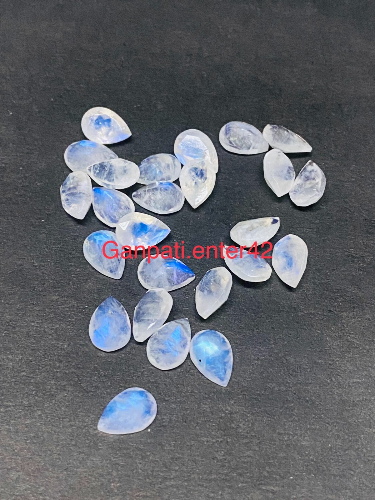 Rainbow Moonstone Loose Gemstone Faceted Pear Cut 7x5 MM Natural 10 Pcs ...