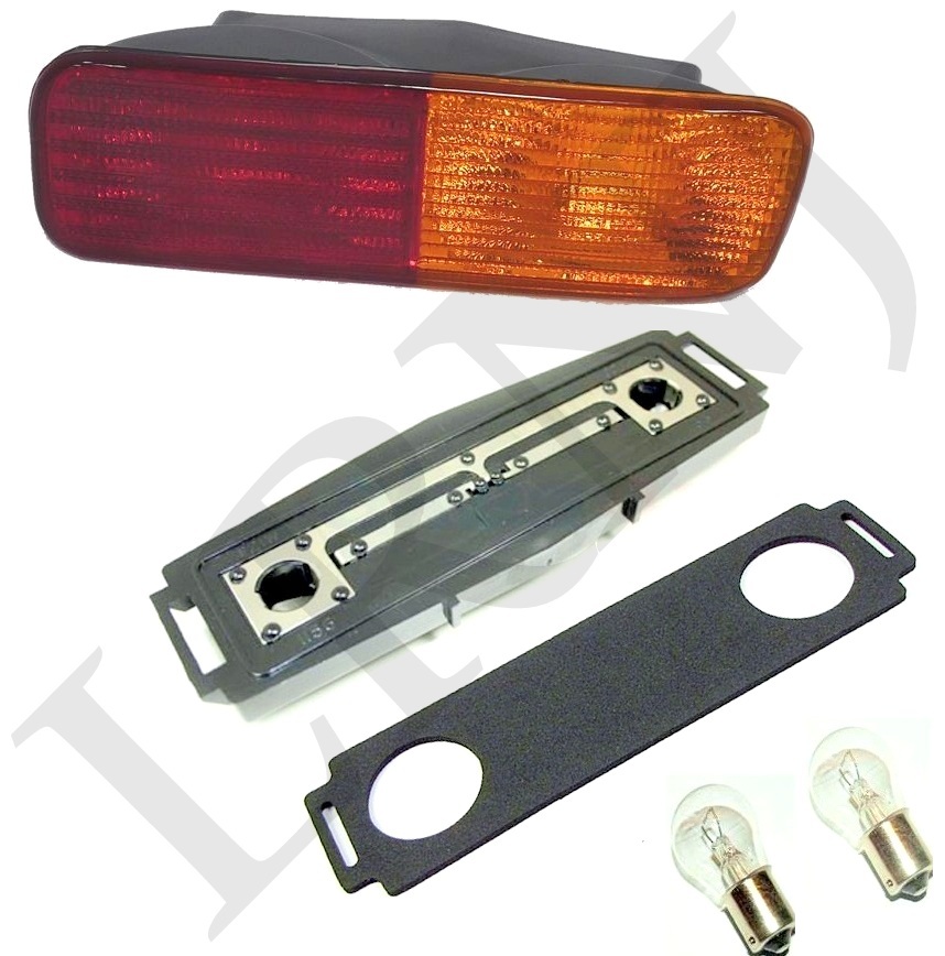 LAND ROVER DISCOVERY 2 COMPLETE REAR BUMPER LIGHT KIT RED / ORANGE RH ...