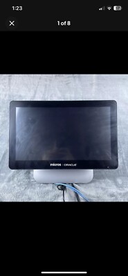 Oracle Micros Workstation 6 POS Terminal 7321805 w/ Stand And Wires Lot ...