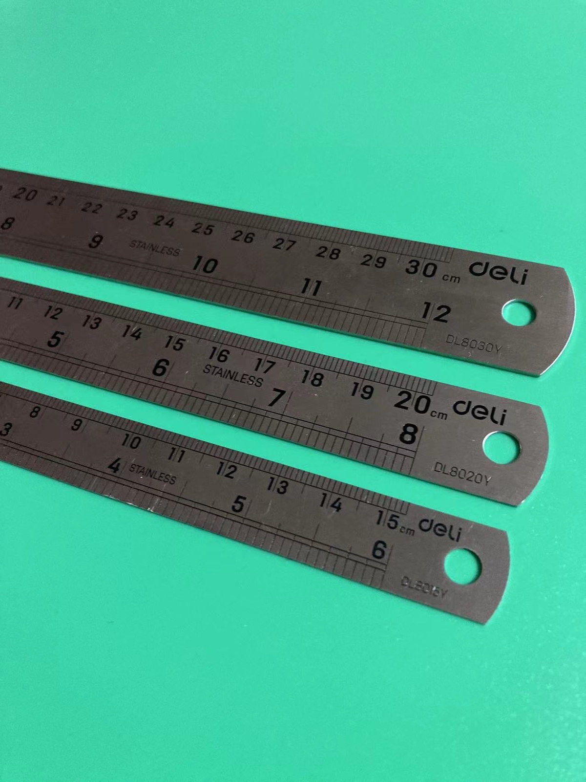 Stainless Steel Straight Ruler Precision Flat Thick Metal Measuring ...