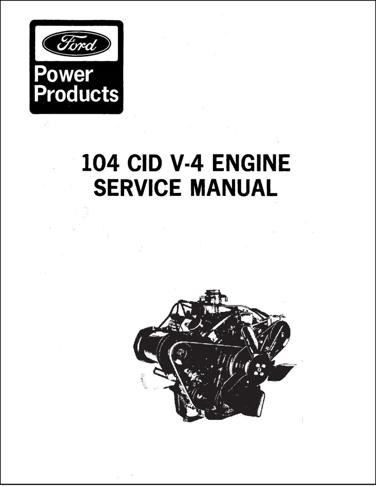 CL30 CL40 & 1700 Skid Steers V-4 104 Cubic Ford Gas Engine Workshop ...