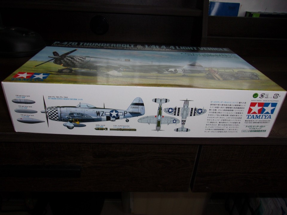 Tamiya 1/48 Thunderbolt Aircraft & Light Vehicle Model Kit All Sprues ...