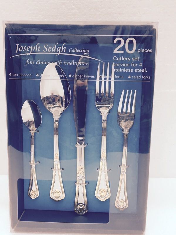HomeHut 20 Piece Seashell Silverware Set - 18/10 Gold Plated Stainless ...