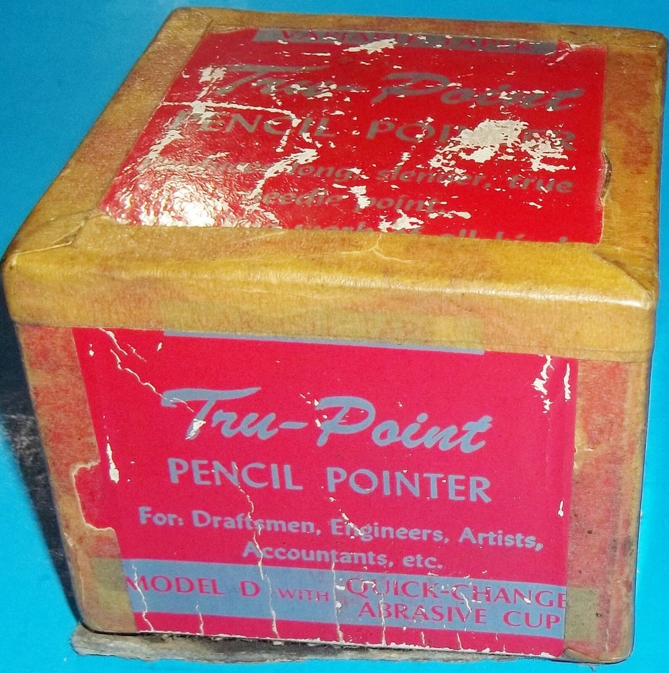 VINTAGE IN BOX TRU-POINT VARIABLE TAPER LEAD HOLDER PENCIL POINTER MODEL D | eBay