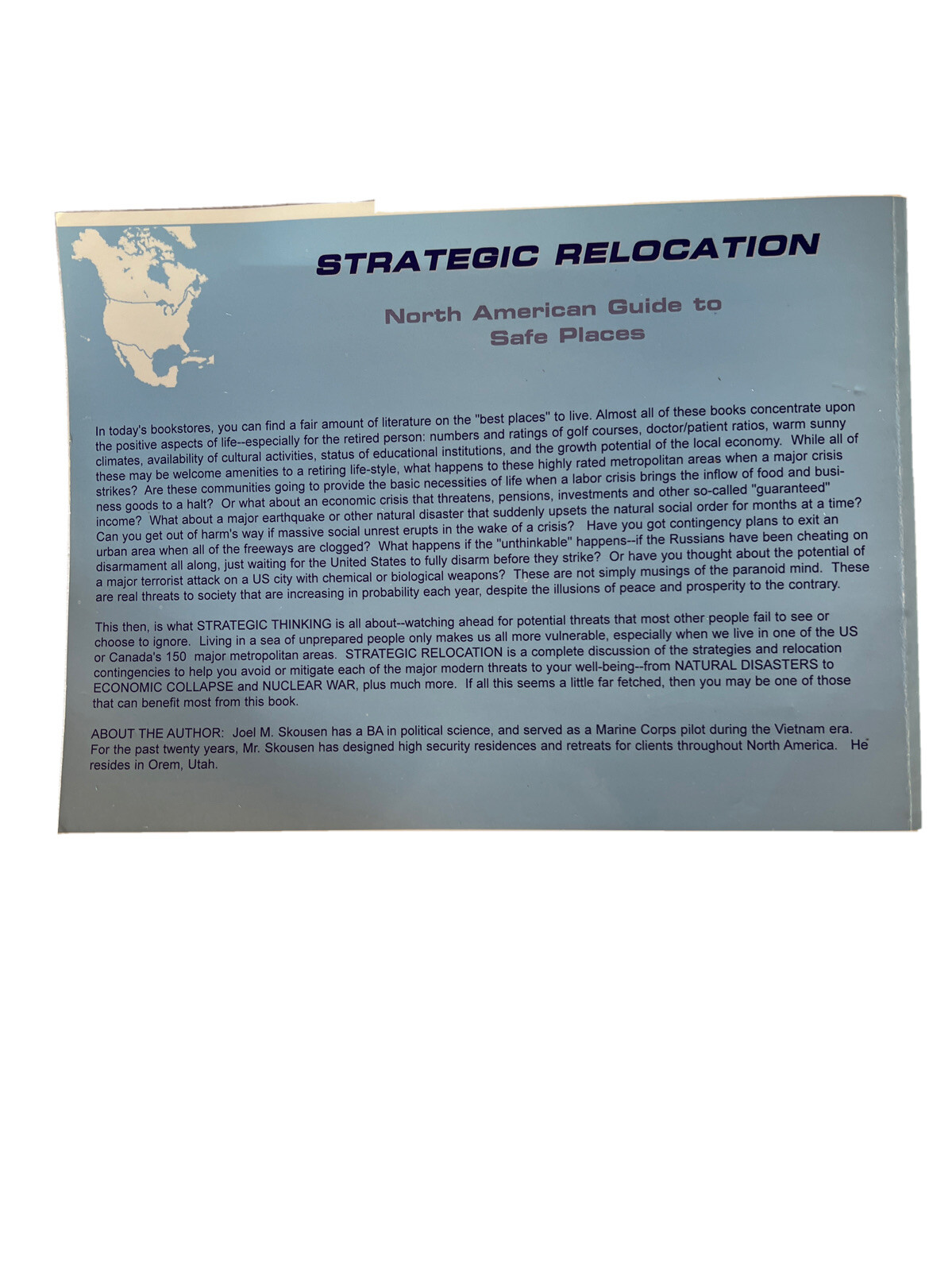 Strategic Relocation by Joel Skousen 9781568610535| eBay