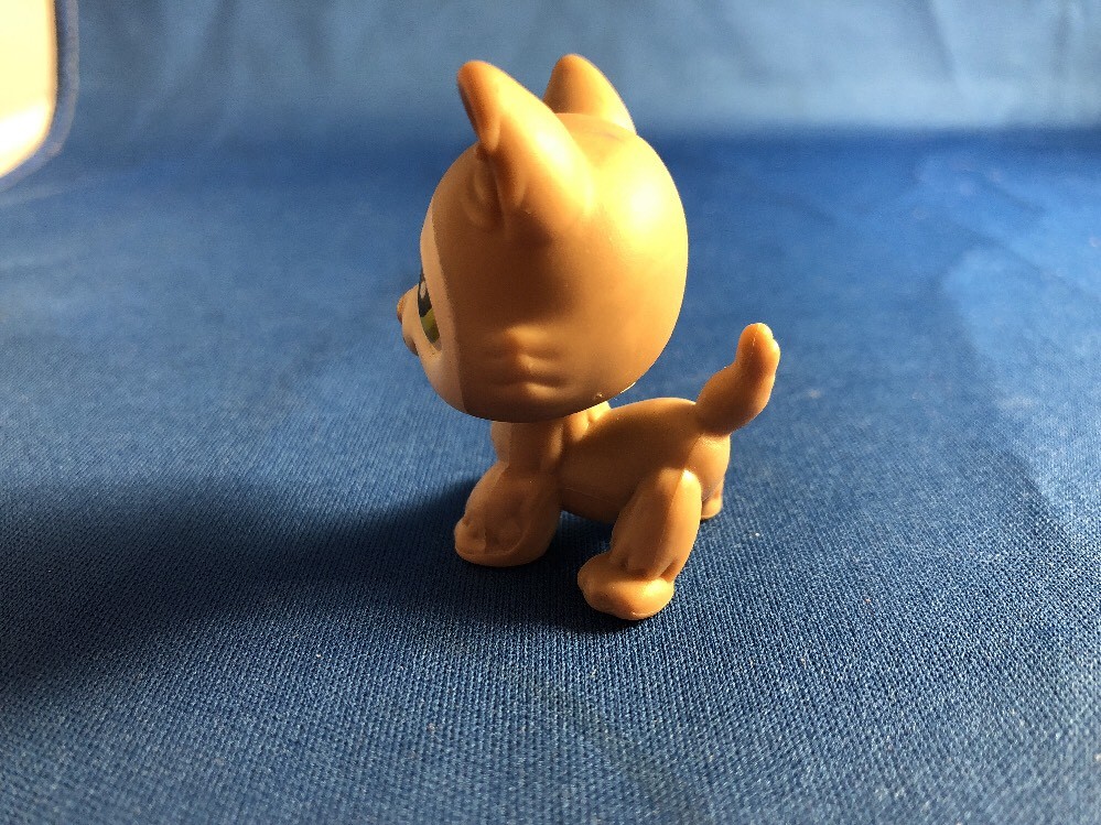 LPS Littlest Pet Shop #358 Tan Husky With Green Eyes | eBay