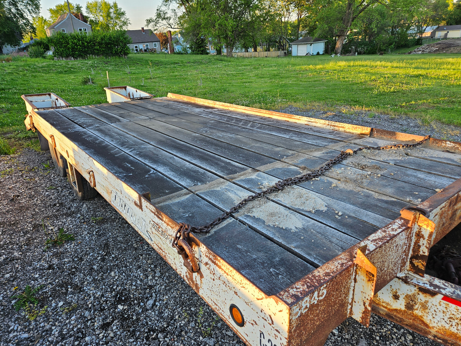 1999 Monroe Towmaster C-20 Backhoe Equipment Trailer | eBay