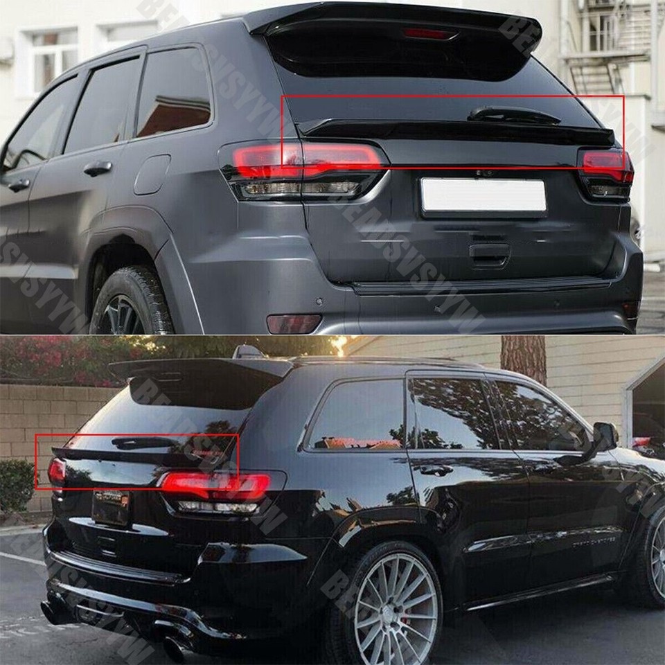 For 14-21 Jeep Grand Cherokee WK2 SRT8 TRACKHAWK Gloss Black Rear Mid ...