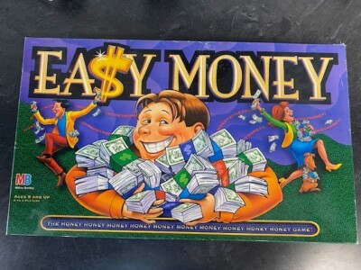 Easy Money Board Game 1996 Milton Bradley Vintage | eBay