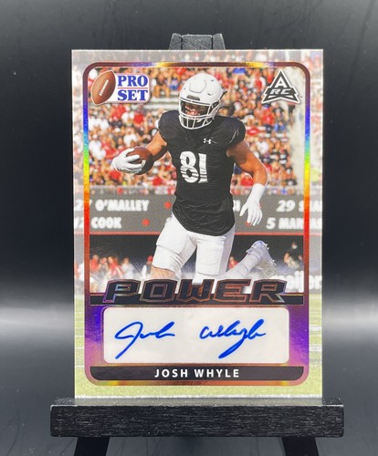 2021 Leaf Pro Set Power Josh Whyle Rookie Auto Tennessee Titans ...