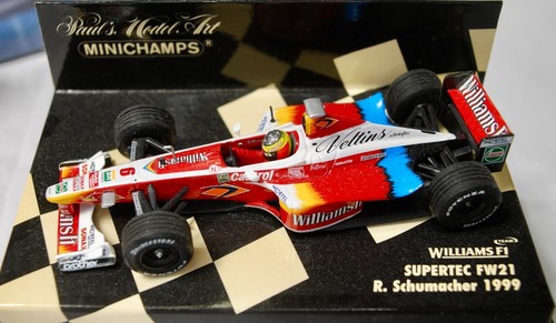 MINICHAMPS F1 WILLIAMS SUPERTEC FW21 R. SCHUMAKER 1999. 1/43 ...