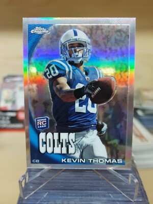 Kevin Thomas RC - 2010 Topps Chrome Refractor #C199 - Indianapolis ...