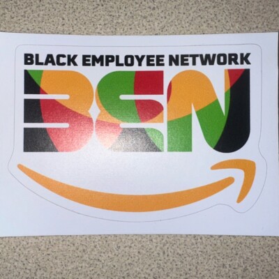 Black Employee Network BEN Amazon Sticker ( Peccy Swag ) | eBay