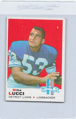 1969 Topps #167 Mike Lucci Lions VG *DA-B1179 | eBay