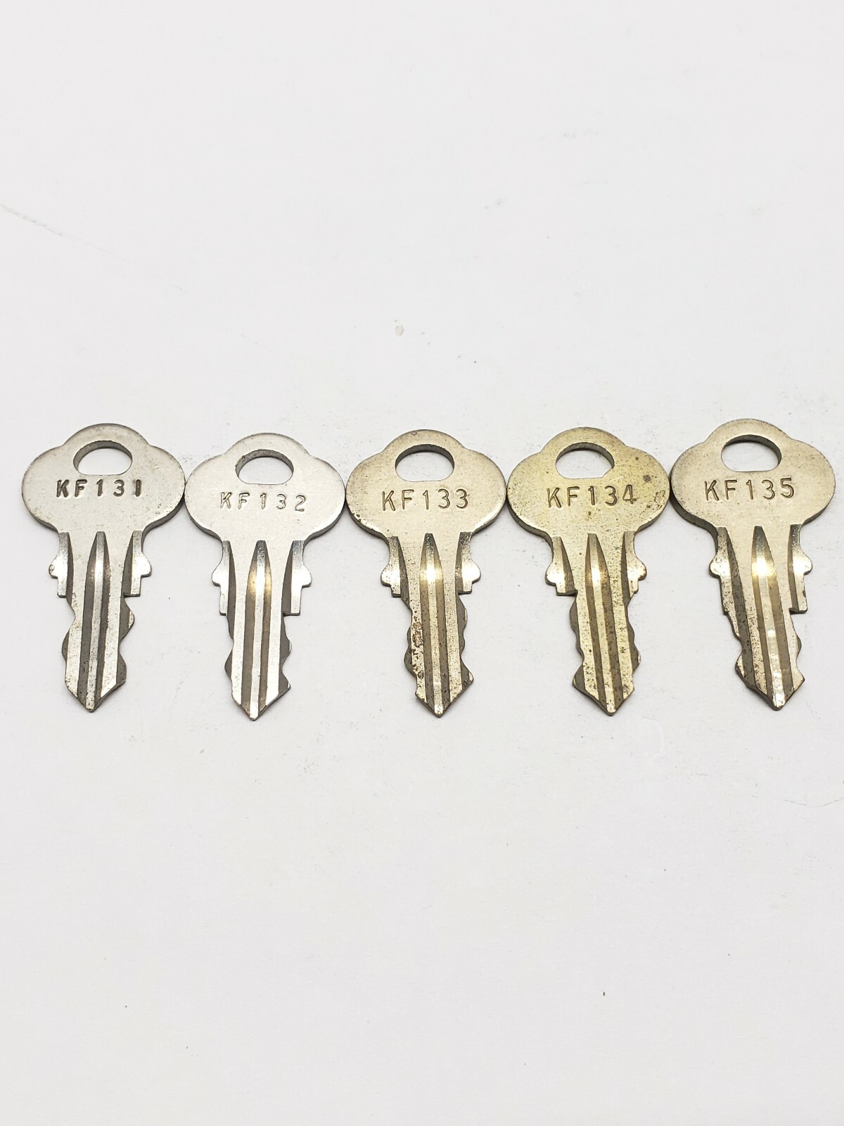 Chicago Lock Co original cut keys, KF, set of 5, motor, boat, vending ...