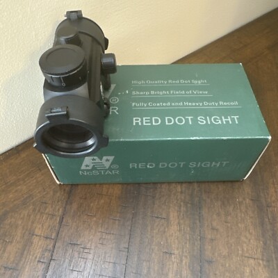 NcSTAR Compact Scope 1x30mm w/ Red Illuminated Hunting Sight Scope ...