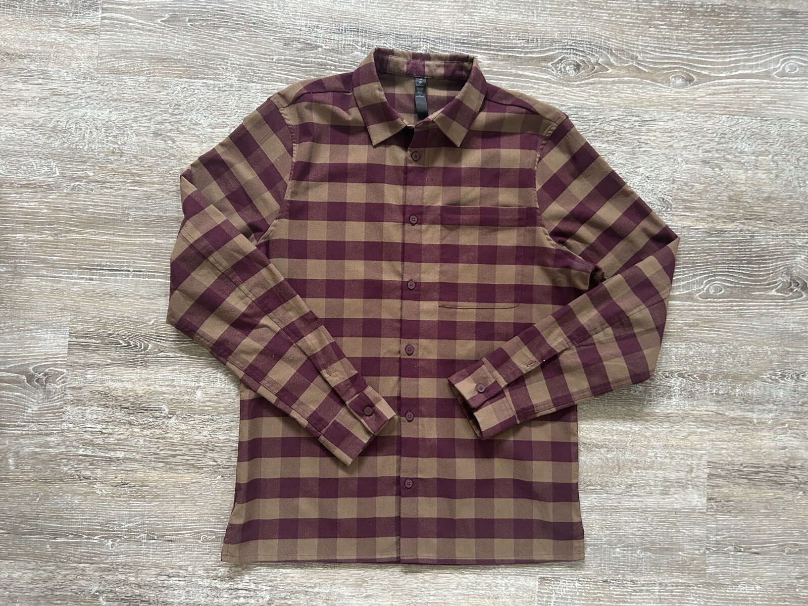 Lululemon Masons Peak Buffalo Plaid Flannel Shirt Dar… - Gem