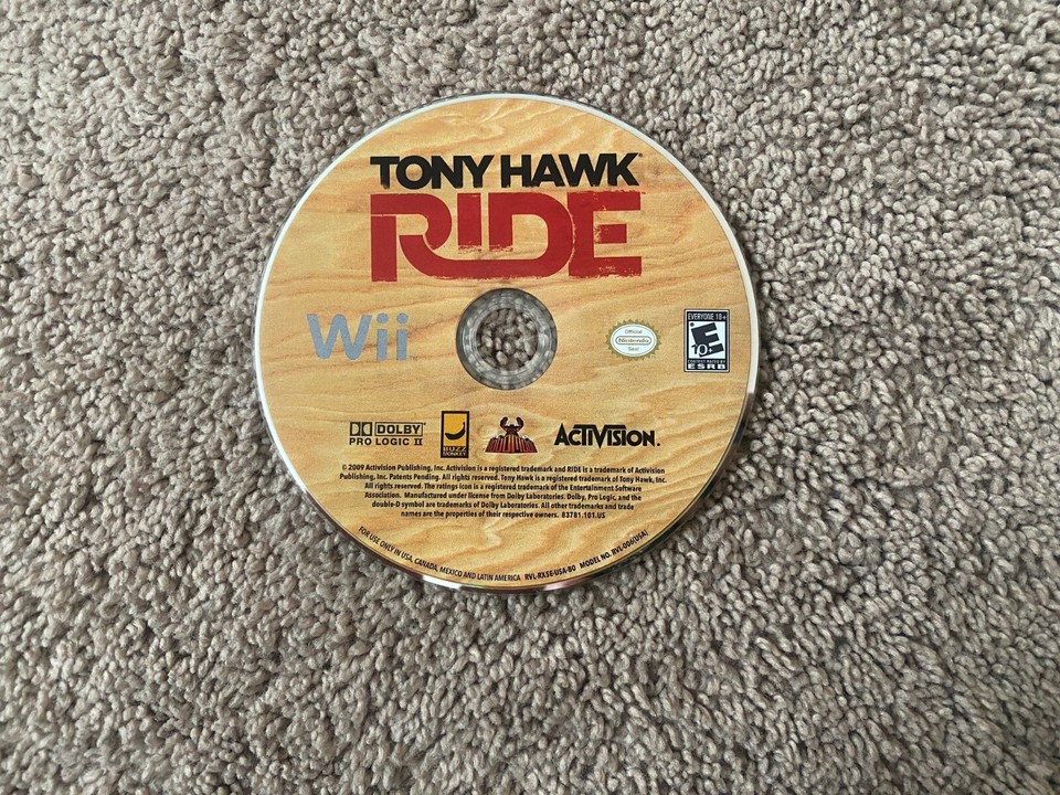 Tony Hawk: Ride (Nintendo Wii, 2009) Disc Only, TESTED, Free Shipping ...