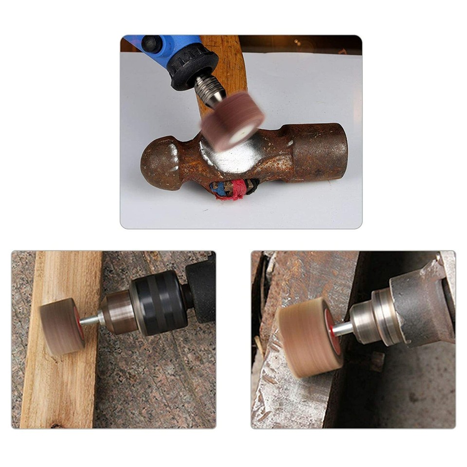 5PCS 2x1x1/4" Flap Wheel Sander for Drill Flapper Sanding Grinding 40 ...