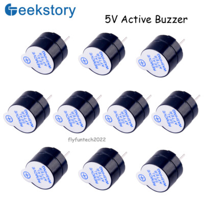 5/10PCS 5V Electromagnetic Active Buzzer Continous Beep Tone Alarm For ...