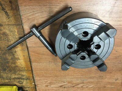 SOUTH BEND LATHE CHUCK 4 JAW INDEPENDENT 6" W/ PLAIN BACK MOUNT | eBay