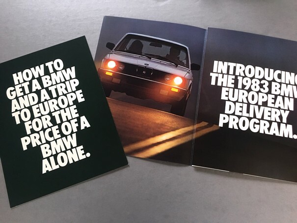 1983 BMW European Delivery Program Brochure - 533i | eBay
