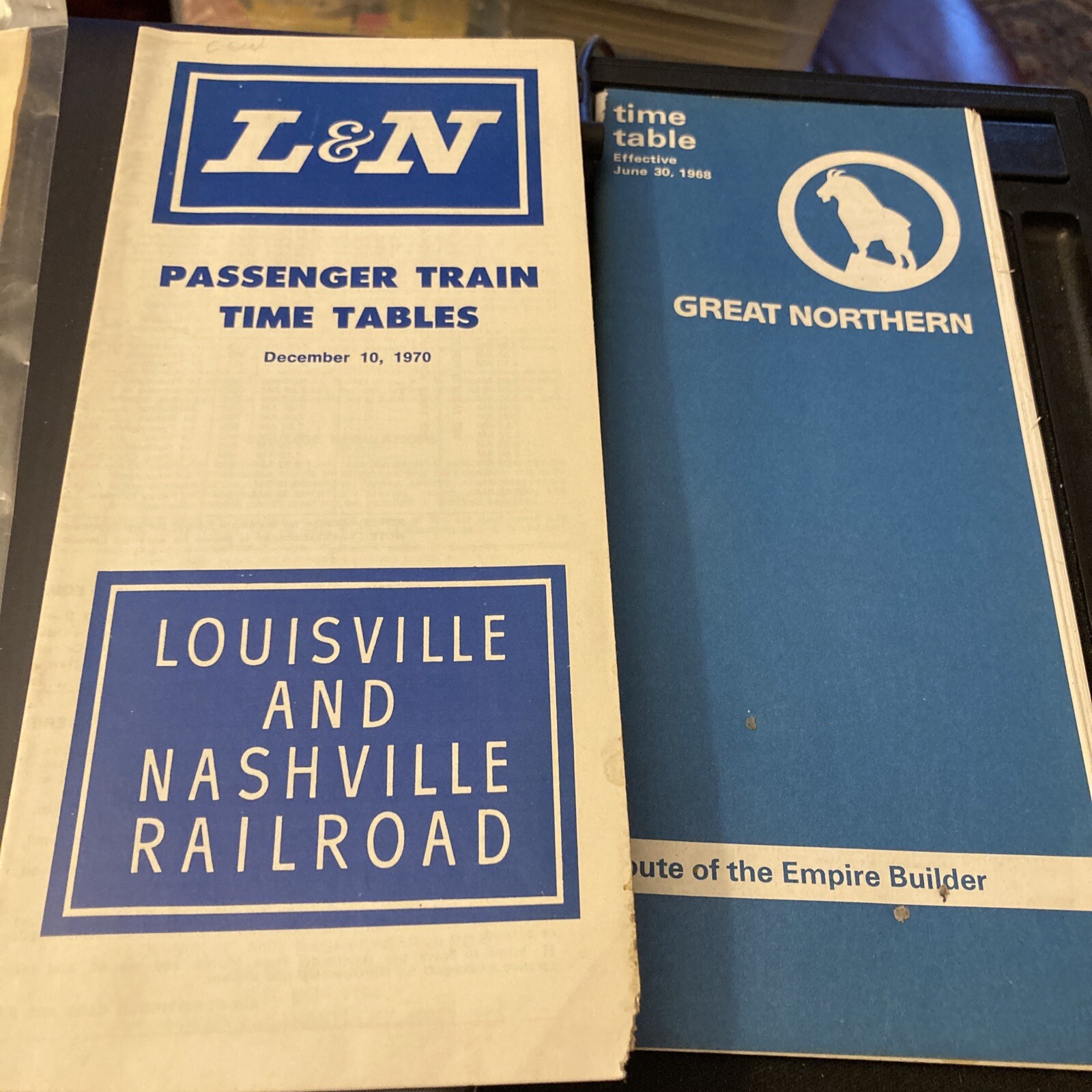 vtg L&N timetable & great northern timetable | eBay