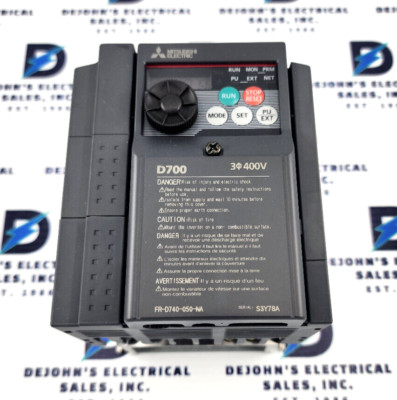 MITSUBISHI ELECTRIC D700 FR-D740-050-NA 380/480V INVERTER | eBay