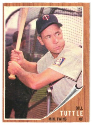 1962 Topps Baseball #298 Bill Tuttle Minnesota Twins - EX | eBay