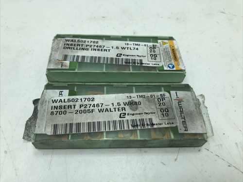 (Qty.17) Walter P27467-1.5 WTL74 8700-2005F Carbide Mill Inserts | eBay
