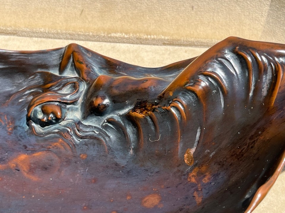 Antique French Mermaid Bronze Dish Tray Art Nouveau With Wall Framed | eBay