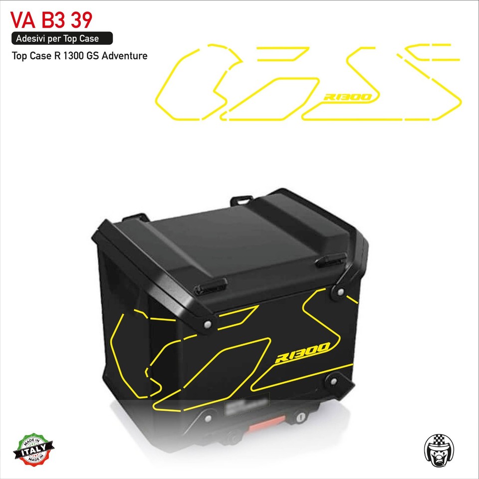 Stickers Top Case Bauletto BMW R 1300 Adventure GS Big Yellow VA B3 39 ...