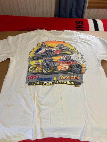 VINTAGE ORIGINAL PURE HEAVEN PURE HELL FUEL ALTERED AUTOGRAPHED T SHIRT ...