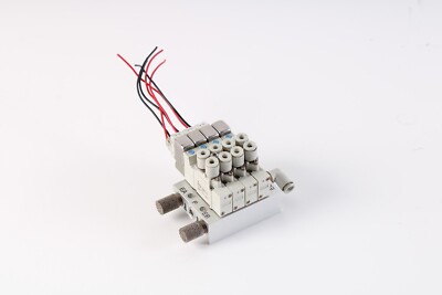 SMC 4x SY3120-5LZD-C4 Solenoid Valve Set With Manifold 4x Pins | eBay