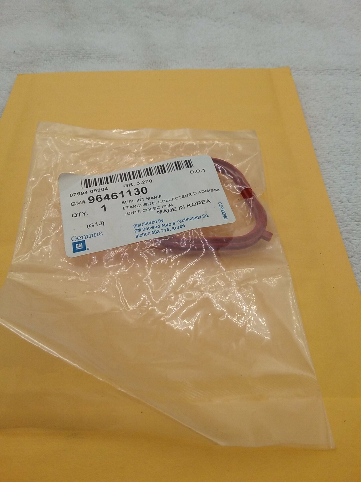 Nos Genuine OEM ACDELCO Intake Manifold End Seal fit 05-08 Chevy Aveo ...