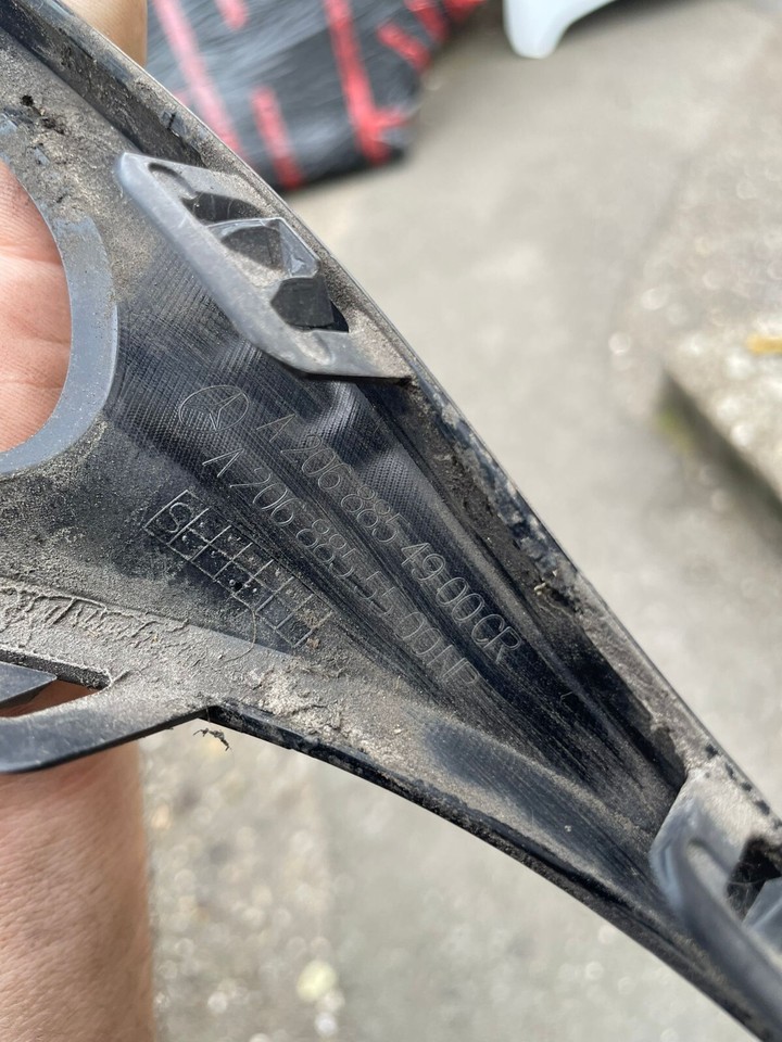 Trim Diffuser Strip Rear Bumper Mercedes C-Class W206 A2068854900 | eBay