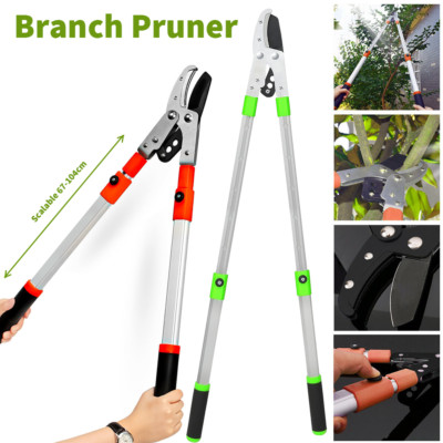 Heavy Duty Telescopic Long Handle Lopper Extend Tree Branch Anvil ...