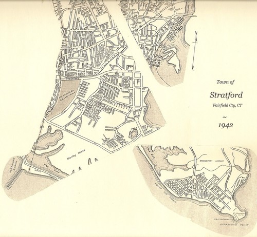 Stratford CT 1942 Map with Businesses and Homeowners Names Shown | eBay
