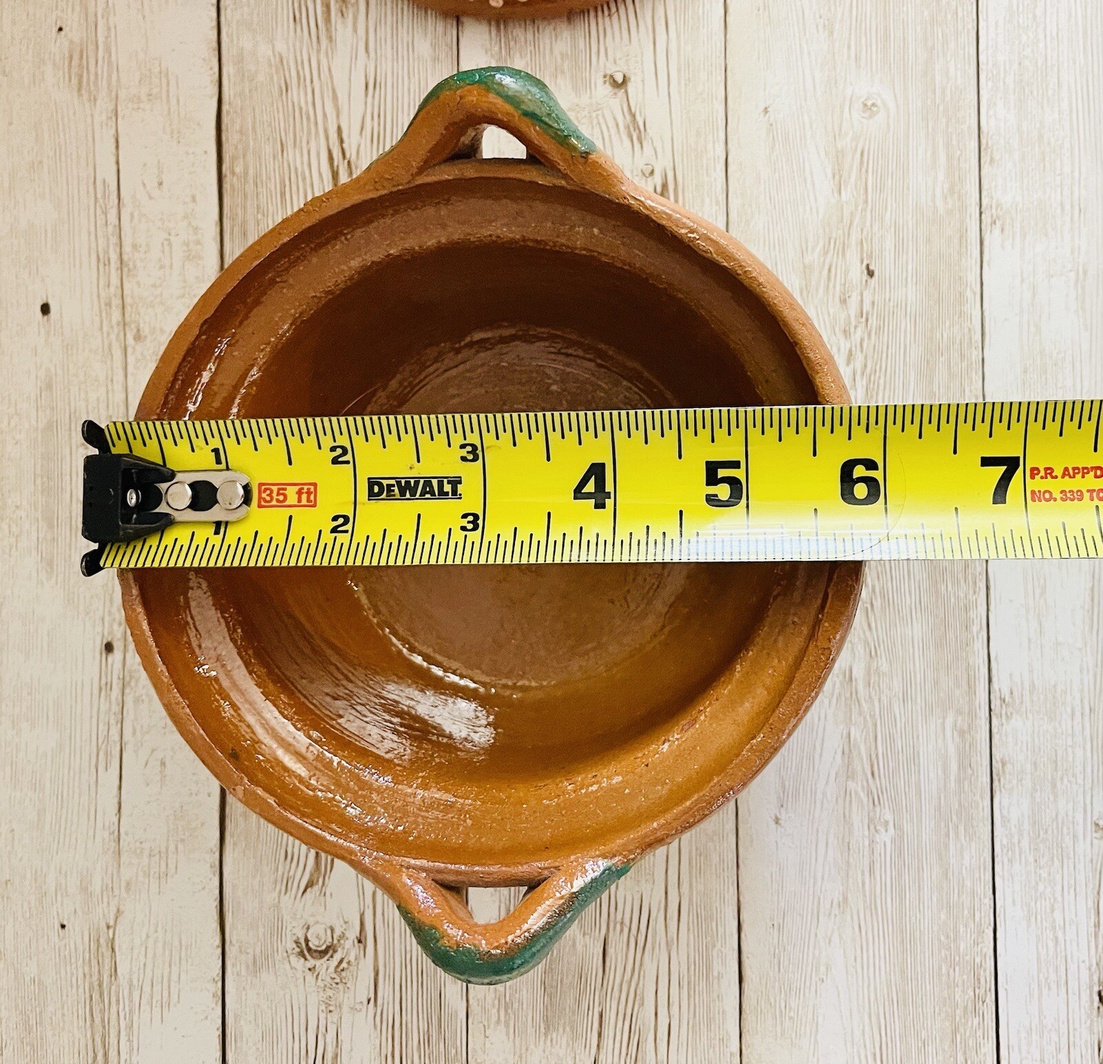 Mexican Terra Cota Casserole Salsa Pot with Sooon Cazuela de Barro con ...