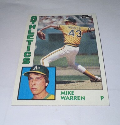 1984 Topps Oakland Athletics Baseball Card #338 Mike Warren | eBay