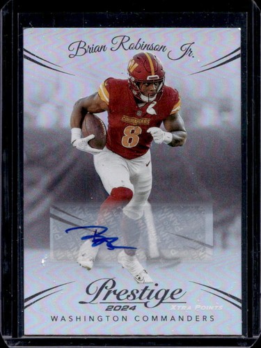 2024 Panini Prestige Brian Robinson Jr. Xtra Points Signatures Premium ...
