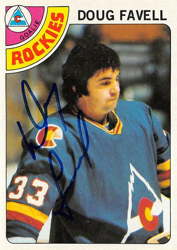 Doug Favell autographed Hockey Card (Colorado Rockies) 1978 Topps #54 ...