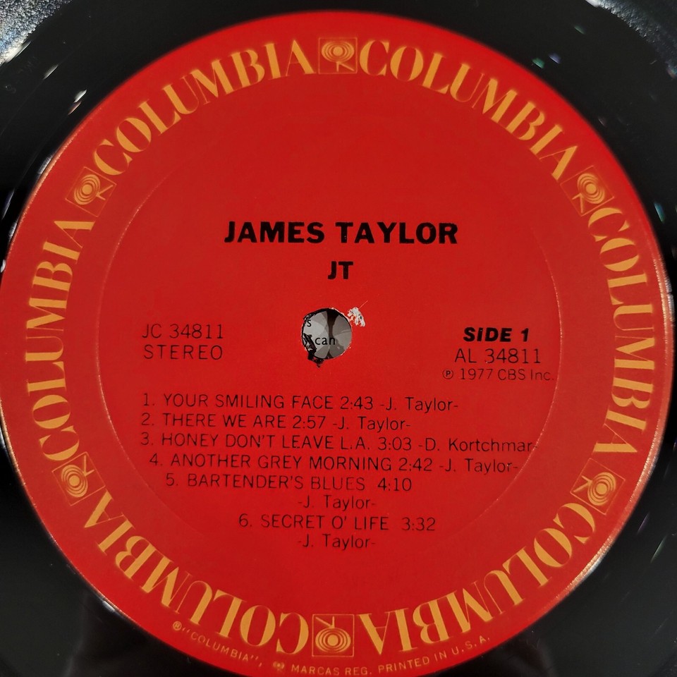 James Taylor - JT Vinyl LP - 1977 First Press - Columbia JC 34811 | eBay