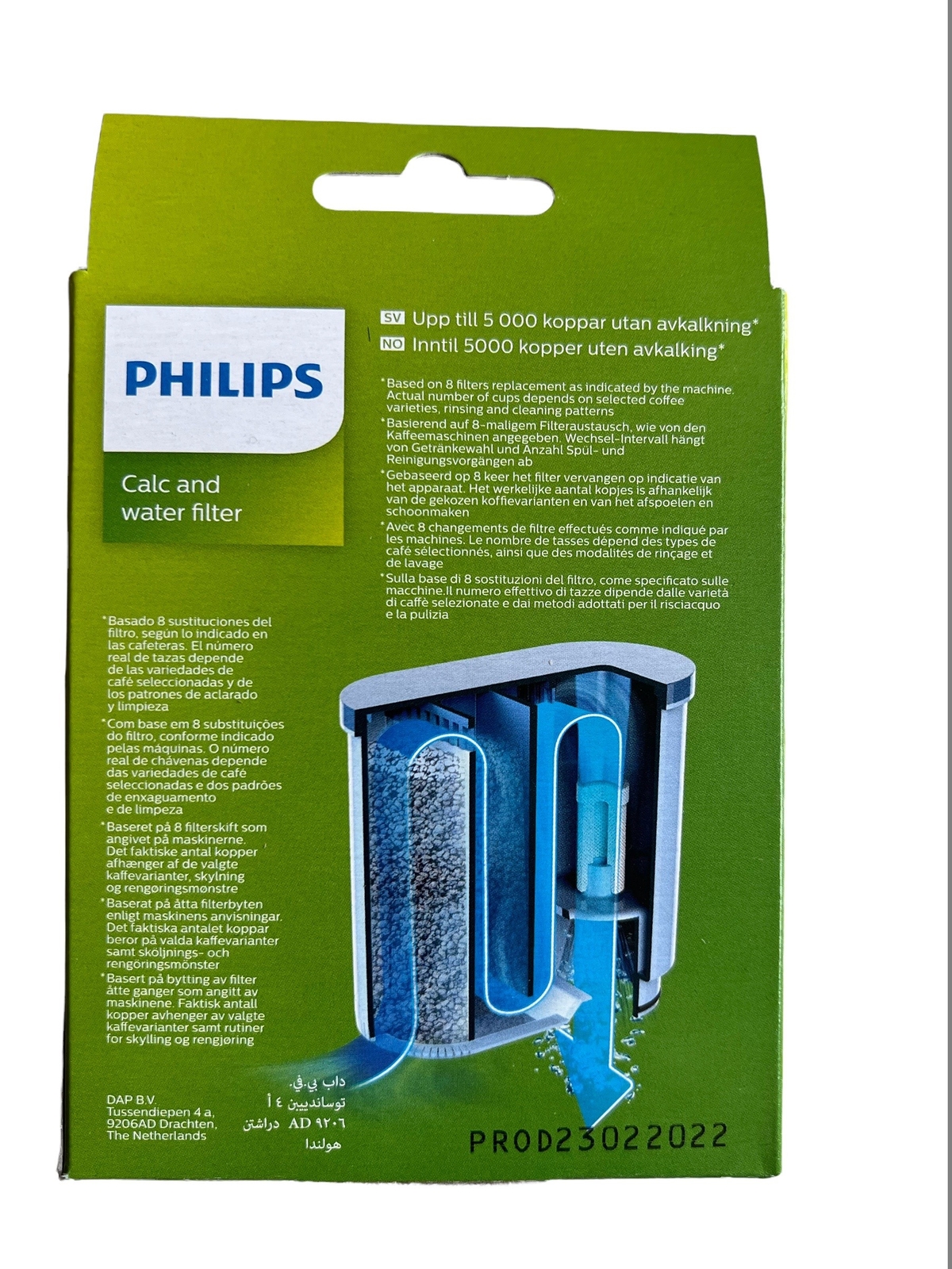 Philips Saeco Aqua Clean Kalk- und Wasserfilter für Kaffeevollautomaten ...