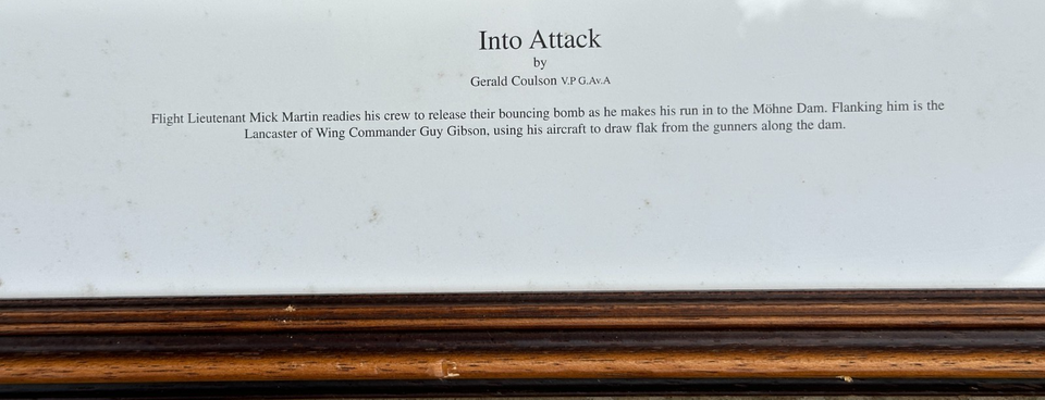 WW2 RAF 617 DAMBUSTERS "INTO ATTACK"MOHNE DAM MICK MARTIN & GIBSON.BY G ...