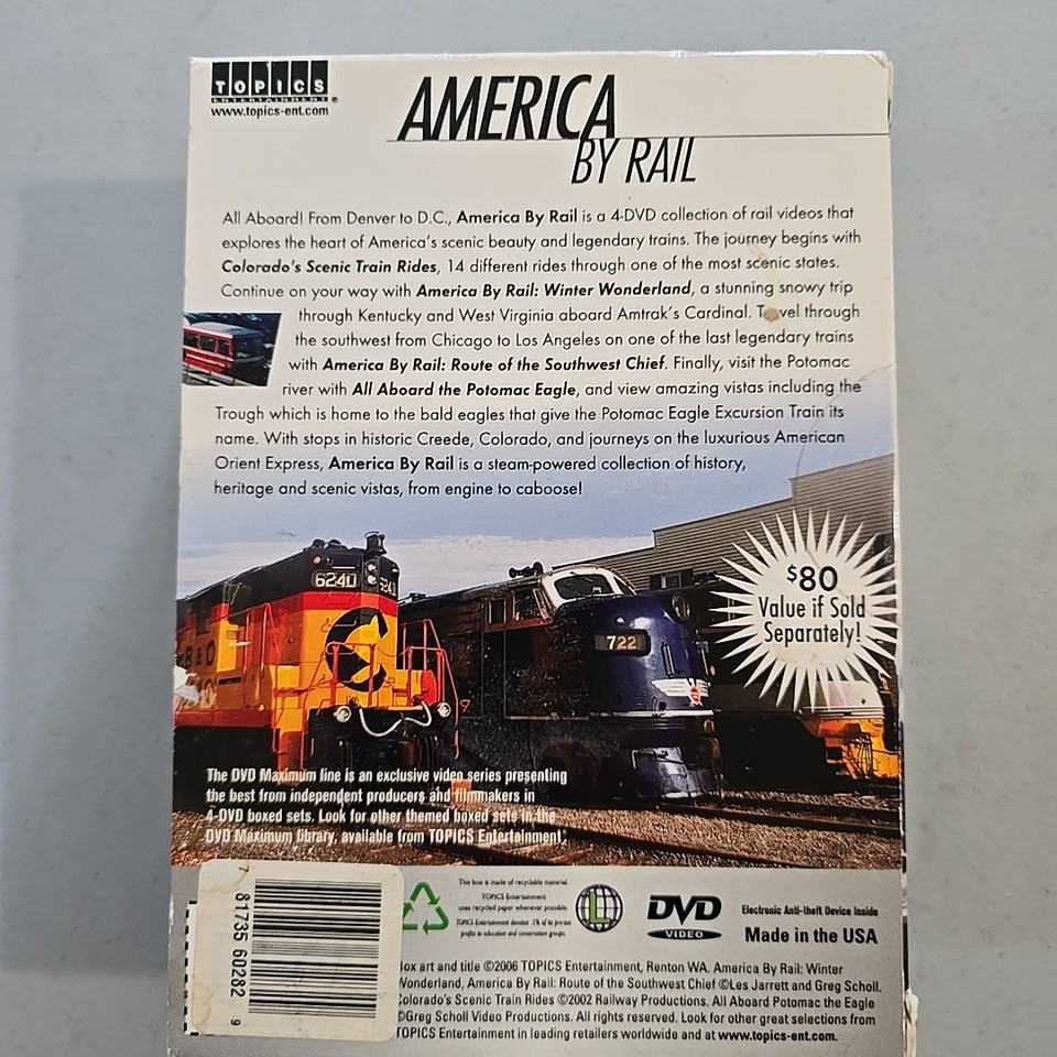 America by Rail (DVD) 781735602829| eBay