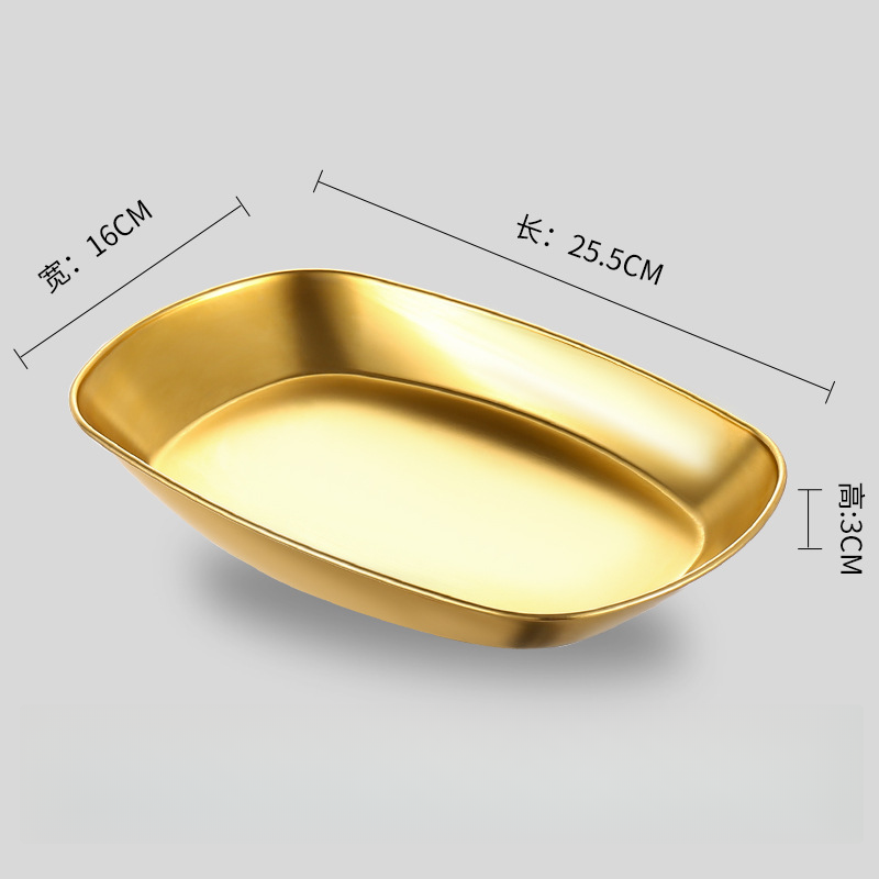 Ergonomic 304 Stainless Steel Camping Plate Tray with Rolled Edge for ...